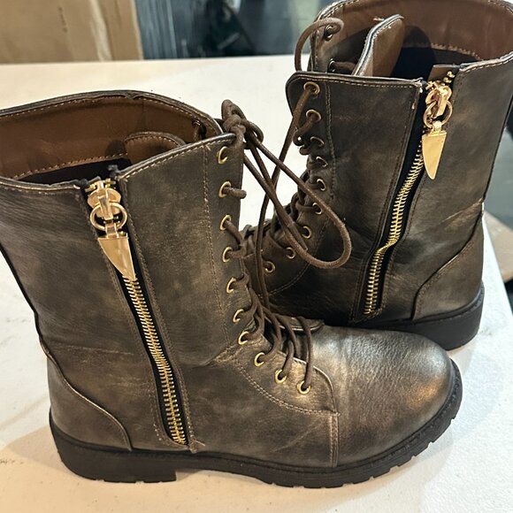 Mr. Zipper Boot 2000 | Shoes | Combat Boots W Zipper Size 9 Edgy Style ...